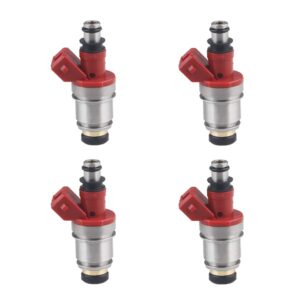 jdmon compatible with fuel injectors nissan pickup d21 2.4l replace 1990-1994 16600-86g00 1660086g00 4pcs