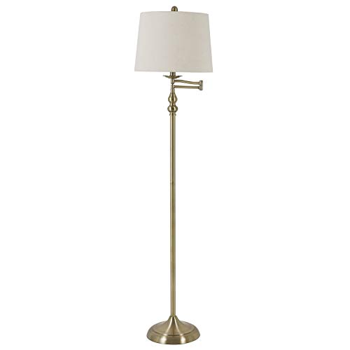 Decor Therapy Tara Metal Floor Lamp with Swing Arm