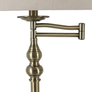 Decor Therapy Tara Metal Floor Lamp with Swing Arm