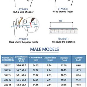 Egnaro Silicone Rings Mens, Breathable Mens Rubber Wedding Bands for Crossfit Workout,8mm Wide - 2.5mm Thick