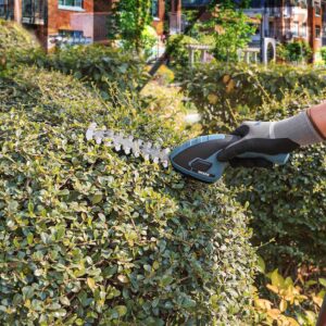 WESCO 7.2V Grass Shears Hedge Trimmer, 2-in-1 Handheld Shrub Trimmer with Rechargeable Lithium-ion Battery and Charger