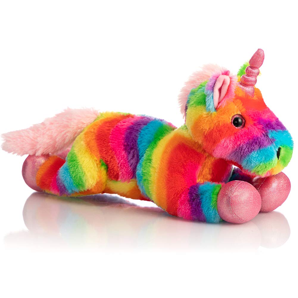 HollyHOME Plush Unicorn Stuffed Animals Rainbow Unicorn Toy Holiday Birthday Gift for Girls 16 Inch