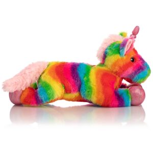 HollyHOME Plush Unicorn Stuffed Animals Rainbow Unicorn Toy Holiday Birthday Gift for Girls 16 Inch