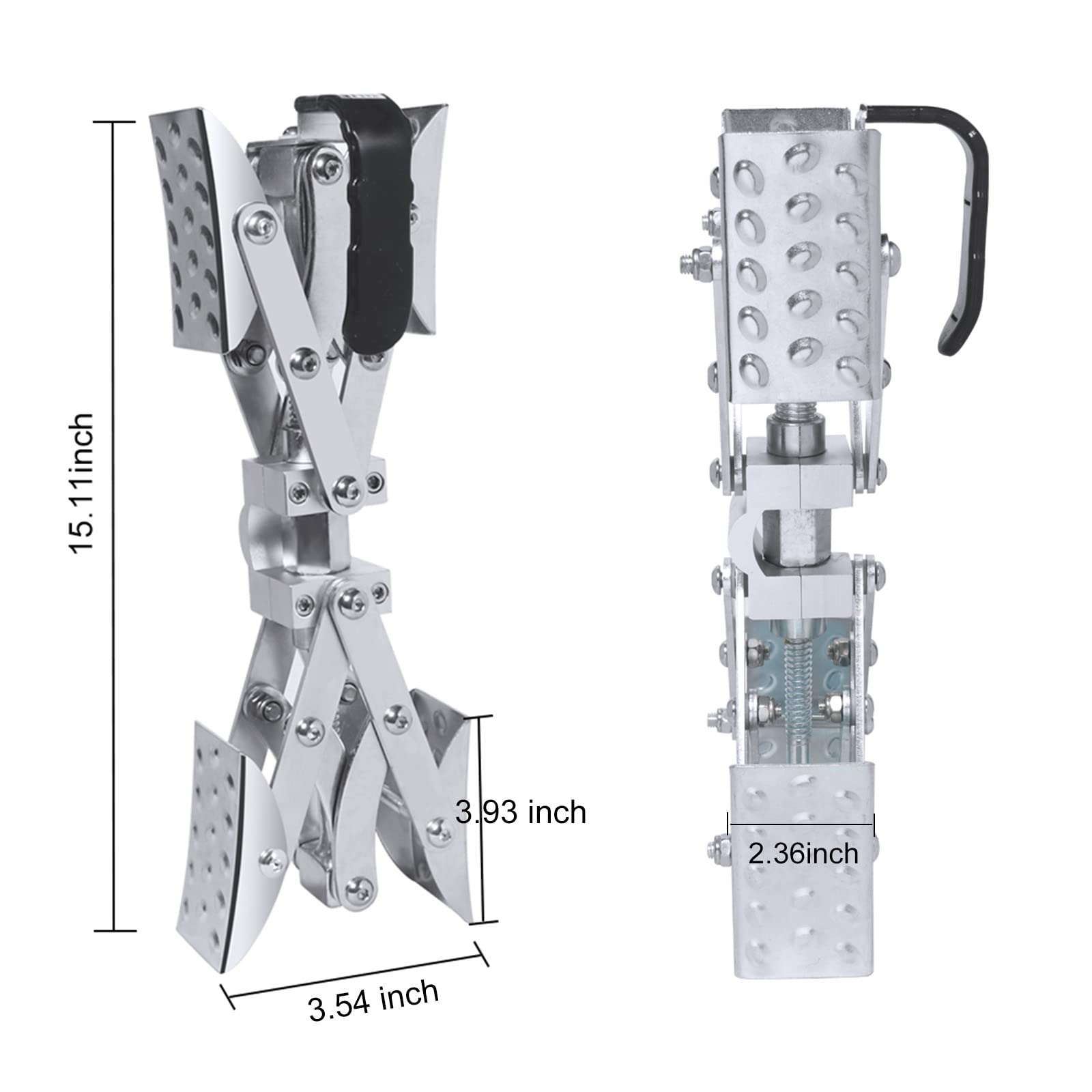 Sulythw X Chocks Wheel Stabilizer for Travel Trailers PRO [Specially Designed for Travel Trailers] Camper Wheel Chock Scissor Anti-Move Tire RV Accessories and Parts Multi-Function Wrench