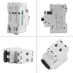 Miniature Air Circuit Breaker, 1pc 250V DC 2P Low Voltage 16A/32A/63A, Solar Energy Switch Short Circuit (32A)