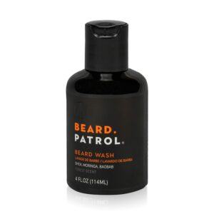 beard patrol beard wash cleanser and conditioner in one softens with all natural oils - sulfate-free, paraben-free