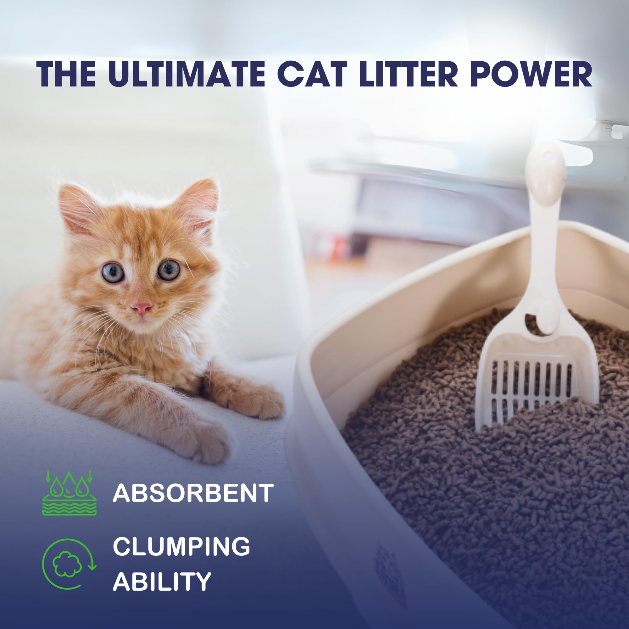 The Original Poop Bags® Cat Litter - Catfidence® Organic Bamboo Unscented, Dust Free Kitty Litter - Long Lasting Odor Control & Fast Drying Cat Litter for Multi-Cats - (21lb Cat Litter)