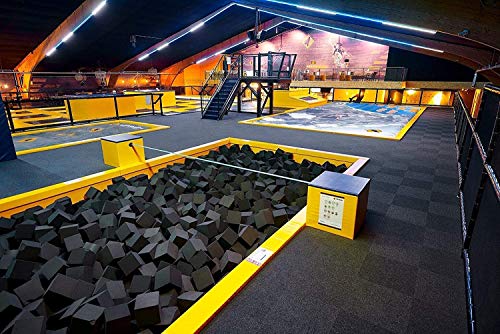 Foamma Charcoal Foam Pit Cubes/Blocks 9” x 9” x 9” 10 Pack for Gymnastics, Freerunning and Parkour Courses, Skateboard Parks, BMX, Trampoline Arenas