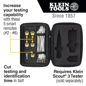 Klein Tools VDV770-850 Tester Remote Upgrade Kit for Scout Pro 3 Tester with Single-step Test + Map Remotes (#2 thru #6)