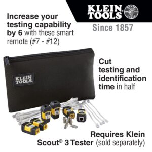 Klein Tools VDV770-851 Tester Remote Expansion Kit for Scout Pro 3 Testers with Single-Step Test + Map Remotes #7 - #12