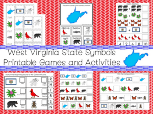 30 printable west virginia state symbols themed games and activities