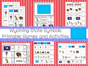 30 printable wyoming state symbols themed games and activities