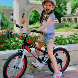 Royalbaby Boys Bike Freestyle Premium 16 Inch Kids Bike for Age 3-9 Years, with Training Wheels and Water Bottle