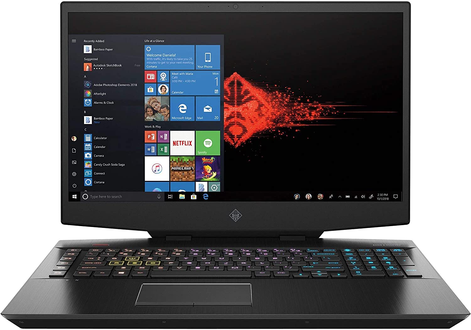 HP Omen 17.3-in Gaming Laptop Computer i7 16GB 512GB RTX 2060 6GB - 17-cb1070nr - Black