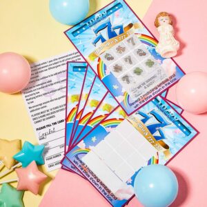 20 Pieces Pregnancy Announcement Cards Baby Announcement Fake Lottery Scratchers Tickets Novel Birth Reveal Fake Lottery Scratchcards to Make an Pregnancy Announcement Surprise Your Family Friends