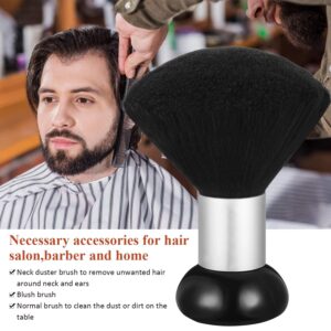 3 Pieces Barber Neck Hair Duster Brush Hair Cutting Neck Duster Hair Cleaning Sweeping Duster Soft Cutting Neck Hair Brush with Plastic Handle Grip for Brushing off Hair Around Face (Cute Style)