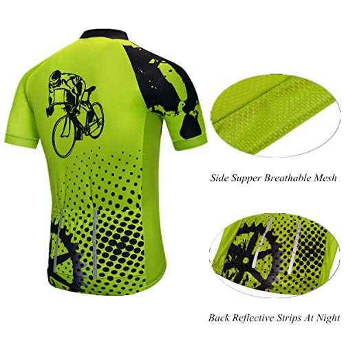 Cycling Jerseys Men Breathable Short Sleeve Biking Shirts for Man Mountain Bike Clothes Tops