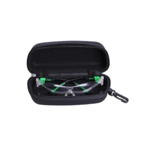 ltgem hard eva case for safety glasses within size 7.2 x 3.2 x 2.3- travel protective carrying storage bag (sale case only)