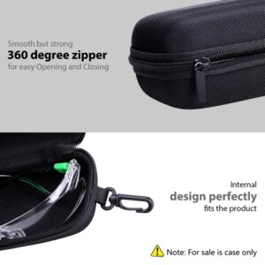 LTGEM Hard EVA Case for Safety Glasses Within Size 7.2 x 3.2 x 2.3- Travel Protective Carrying Storage Bag (Sale Case Only)