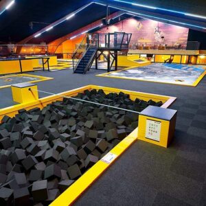 Foamma Charcoal Foam Pit Cubes/Blocks 8” x 8” x 8” 10 Pack for Gymnastics, Freerunning and Parkour Courses, Skateboard Parks, BMX, Trampoline Arenas