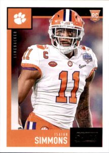 2020 score #346 isaiah simmons clemson tigers rookie football card