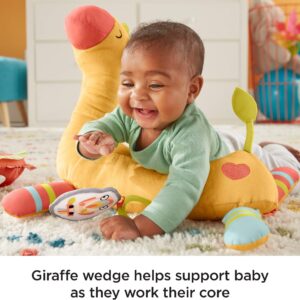 Fisher-Price Go Wild Gym & Giraffe Wedge, infant activity gym with large playmat, musical -toy and tummy time support wedge for babies [Amazon Exclusive]