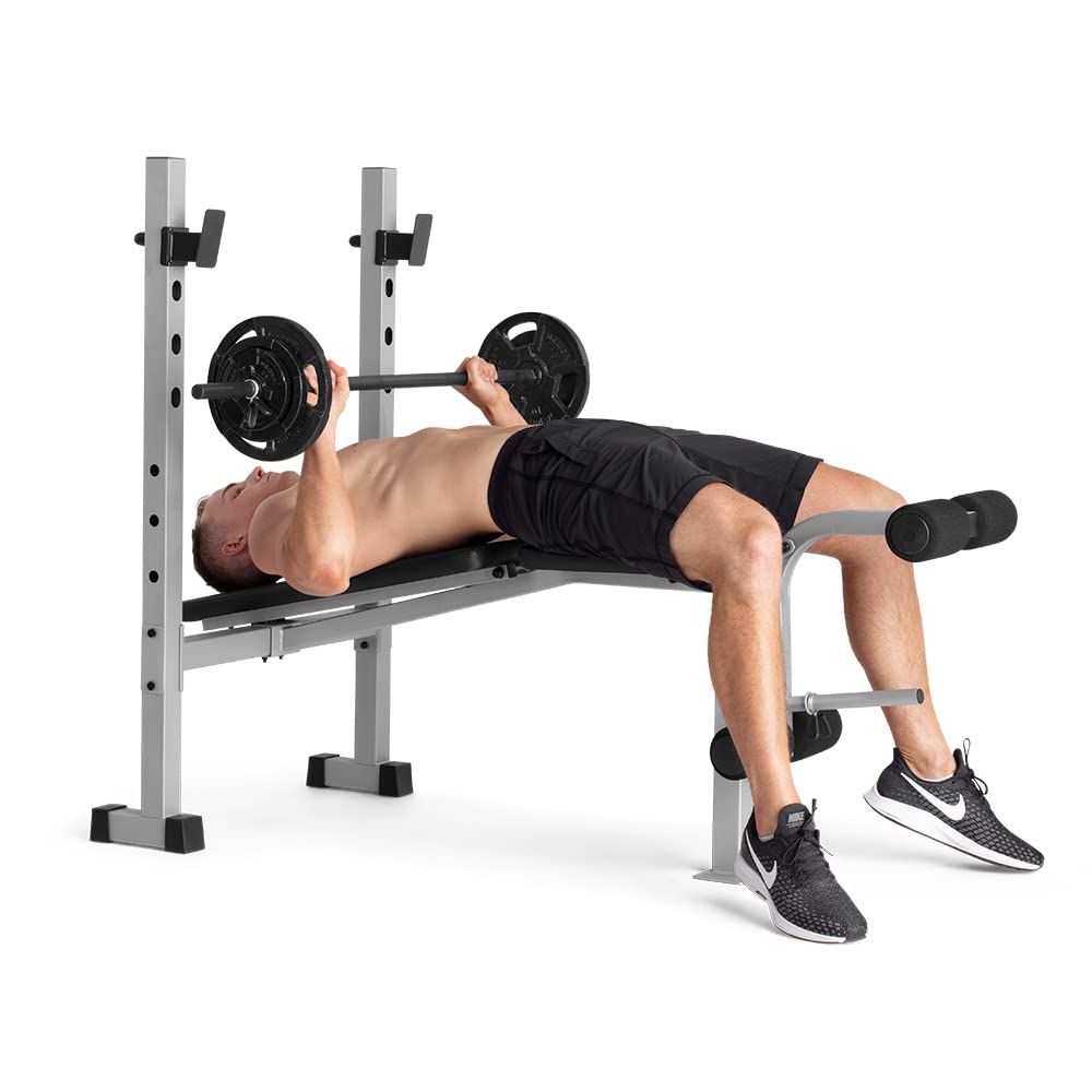 Weider Platinum Standard Weight Bench with Fixed Uprights and Integrated Leg Developer