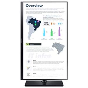 Samsung Business T85F Series 27 inch QHD 2560 x 1440 75Hz Computer Monitor for Business with HDMI, DisplayPort, USB Hub, 3-Yr WRNTY (F27T850QWN) Black