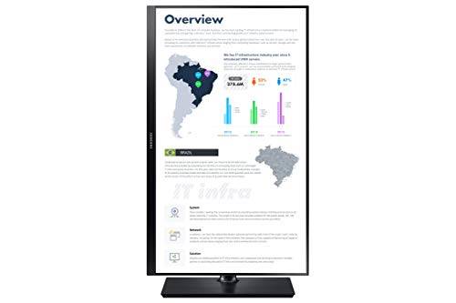 Samsung Business T85F Series 27 inch QHD 2560 x 1440 75Hz Computer Monitor for Business with HDMI, DisplayPort, USB Hub, 3-Yr WRNTY (F27T850QWN) Black