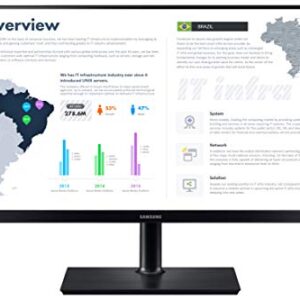 Samsung Business T85F Series 27 inch QHD 2560 x 1440 75Hz Computer Monitor for Business with HDMI, DisplayPort, USB Hub, 3-Yr WRNTY (F27T850QWN) Black