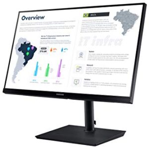 Samsung Business T85F Series 27 inch QHD 2560 x 1440 75Hz Computer Monitor for Business with HDMI, DisplayPort, USB Hub, 3-Yr WRNTY (F27T850QWN) Black