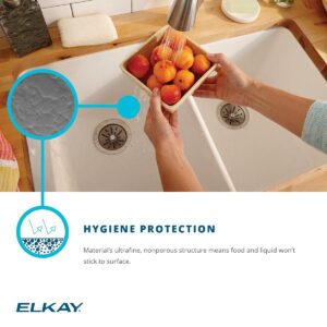 Elkay Quartz Classic ELGU2522WH0C 24-5/8" x 18-1/2" x 9-1/2", Single Bowl Undermount Sink Kit, White