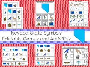 30 printable nevada state symbols themed games and activities