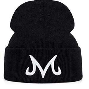 Jun New Brand Majin Buu Winter Hat Cotton Knitted Hat Knitted Beanie Hat for Pink Black (Black)