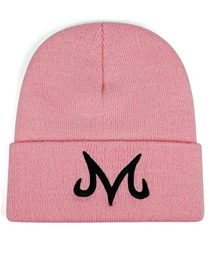 Jun New Brand Majin Buu Winter Hat Cotton Knitted Hat Knitted Beanie Hat for Pink Black (Black)