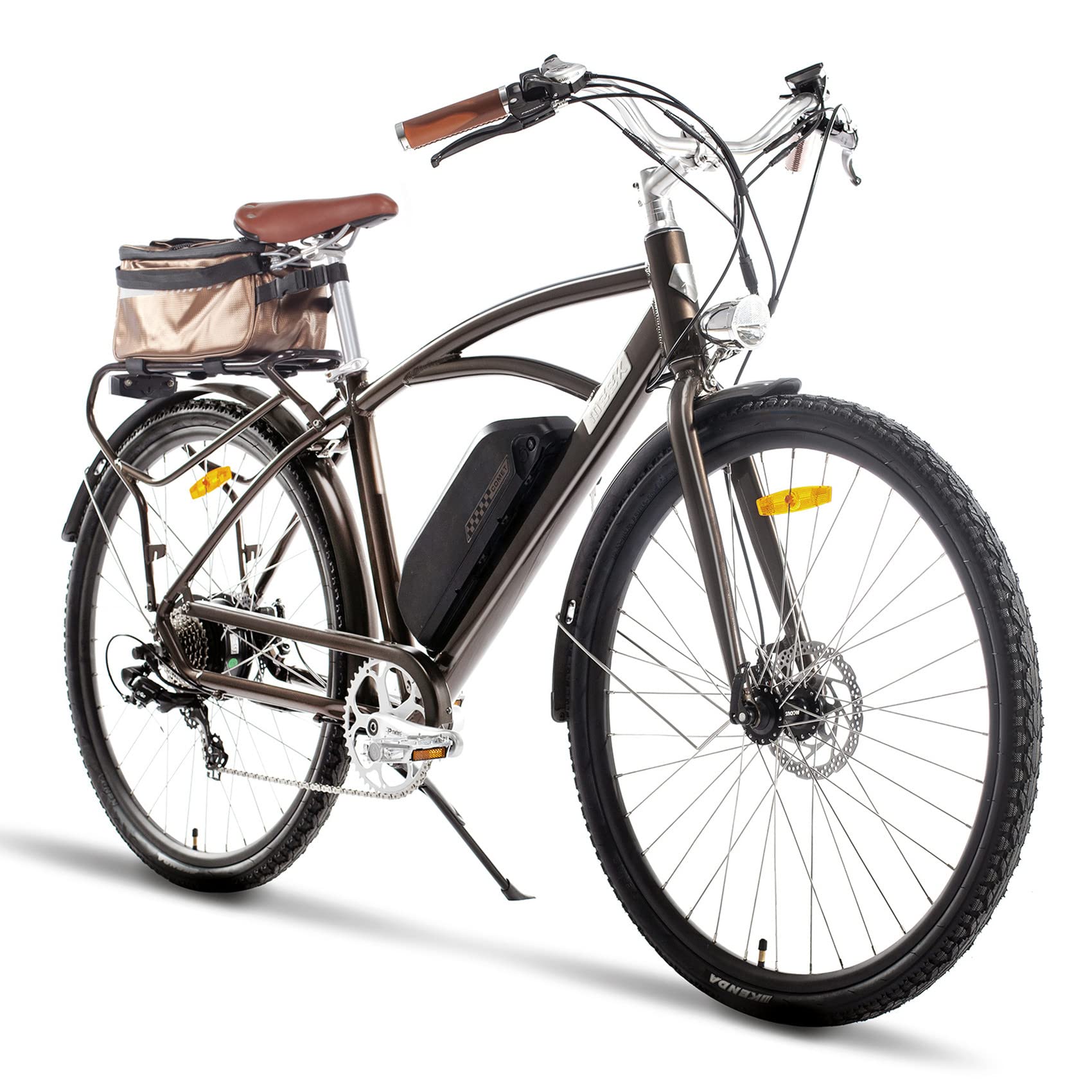 Adults 28" Electric Bike 500W Motor City Urban Cruiser Ebike 28MPH 50+Miles Removable LG Cells Battery Commuter Electric Bicycles E Bike Throttle Pedal Assist UL