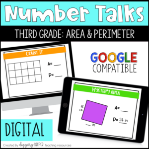 number talks third grade area perimeter