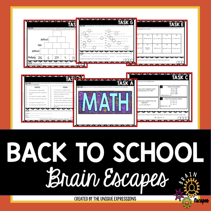 Back to School Escape Room