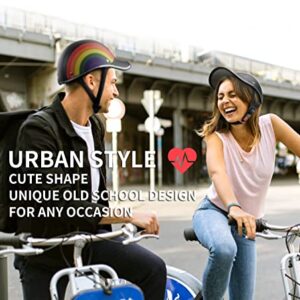 FROFILE Bike Helmets for Adults - (Medium, Black) Urban Scooter Bicycle Helmet for Men Women