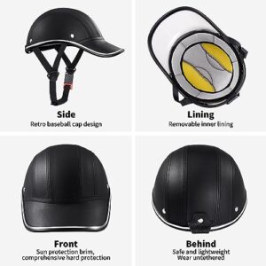 FROFILE Bike Helmets for Adults - (Medium, Black) Urban Scooter Bicycle Helmet for Men Women