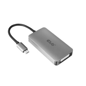 club3d cac-1510-a usb type c to dual link dvi-d cable adapter support 3840x2160@30hz, 2560x1600@60hz hdcp off for apple cinema displays m/f