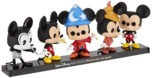 pop disney archives - mickey mouse 5 pack, amazon exclusive, multicolor (51118)