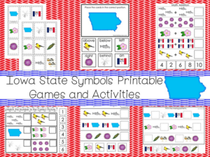 30 printable iowa state symbols themed games and activities