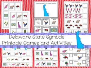 30 printable delaware state symbols themed games and activities