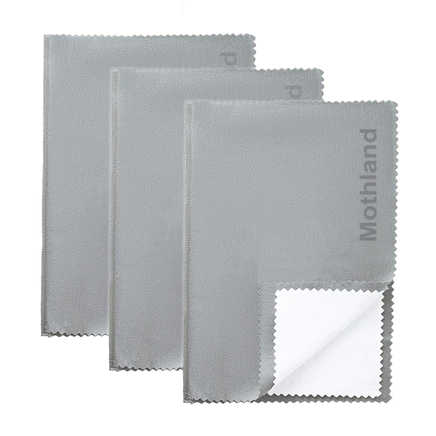 3 Pack Mothland Polishing Cloth Large 11 X 14 Inches Jewelry Cleaning Cloths for Gold Silver Platinum Jewelry Coins Watches and Silverware