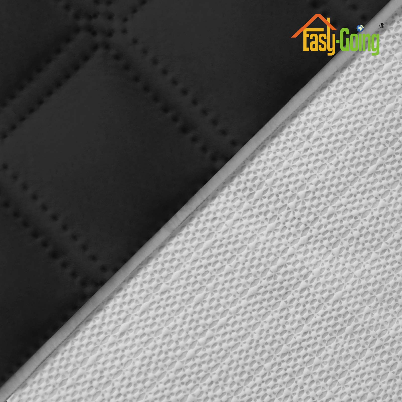 Easy-Going Sofa Slipcover Waterproof Recliner Chair Cover Non-Slip Fabric Couch Cover for Living Room Washable Furniture Protector for Pets Kids Children Dog Cat (Recliner, Black)