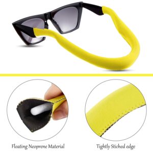 Weewooday 4 Pieces Floating Sunglass Strap Eyewear Retainer Floating Glasses Strap Sport Eyeglass Strap for Men and Women