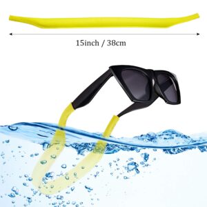 Weewooday 4 Pieces Floating Sunglass Strap Eyewear Retainer Floating Glasses Strap Sport Eyeglass Strap for Men and Women