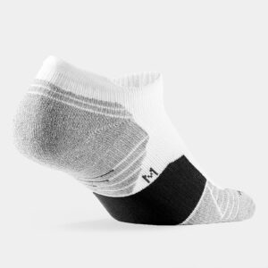 WANDER Men's Athletic Running Socks 7 Pairs Thick Cushion Ankle Socks for Men Sport Low Cut Socks 6-9/10-12 (7 Pairs White Grey, Shoe Size: 12-14)