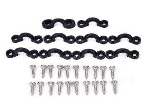 antoble kayak pad eye, kayak nylon bungee tie down deck loops for boat kayak deck rigging kit - 10 pack with screws